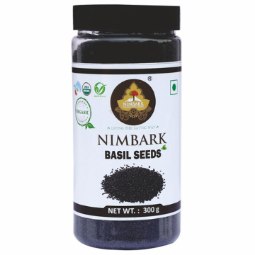 Nimbark Organic Basil Seeds | Sabja Seeds 300gm