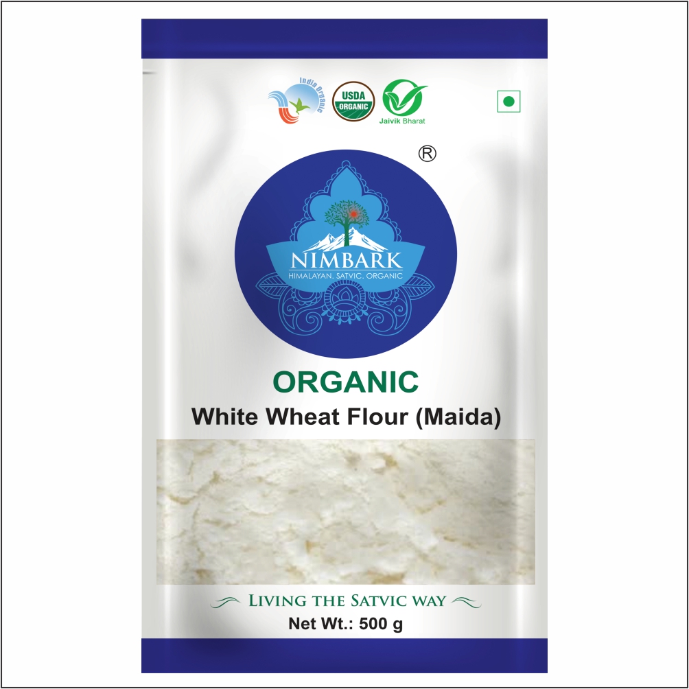 Nimbark Organic White Wheat Flour Maida 500gm