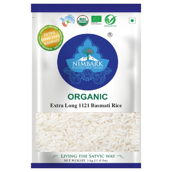 Buy Organic Extra Long 1121 Basmati Rice online | Nimbark foods